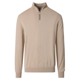 Casamoda Herren Troyer "Casamoda Stricktroyer uni", beige, Gr. XL, 100% Baumwolle, Pullover