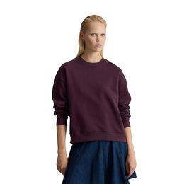 Marc O'Polo Damen Sweatshirt, lila, Gr. L, MARC O'POLO DENIM, angeraute Sweatware, Obermaterial: 100% Baumwolle, Sweatshirts, aus Organic Cotton