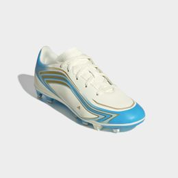 M&auml;dchen Fu&szlig;ballschuh "F50 MESSI CLUB KIDS, FESTE/GEMISCHTE B&Ouml;DEN", adidas Performance, Gr. 34, blau, Synthetik, Schuhe, f&uuml;r viele verschiedene B&ouml;den