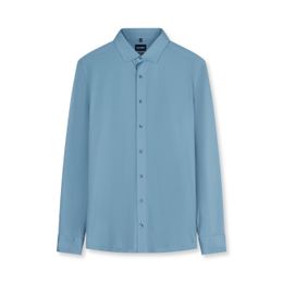 OLYMP Herren Businesshemd "OLYMP Luxor 24/Seven, Modern Fit, New Kent", blau, Gr. 40, 86% Polyamid, 14% Elasthan, Hemden