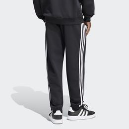 Herren Sporthose "ESSENTIALS 3-STREIFEN, SCHMAL ZULAUFEND, B&Uuml;NDCHEN"schwarz, wei&szlig;, normal, gr., Gr. L, adidas Sportswear, Obermaterial: 70%