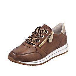 Remonte Damen Keilsneaker, Gr. 37, bunt, Leder, Lederimitat, used, Schuhe, Schn&uuml;rschuh, Halbschuh, Freizeitschuh mit seitlichem Rei&szlig;verschluss