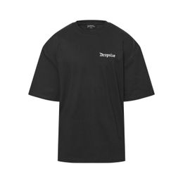 DROPSIZE Damen T-Shirt "Dropsize Dropsize Heavy Oversize Future T-Shirt"schwarz, Gr. L, bedruckt, 70% Baumwolle, 30% Polyester, Shirts