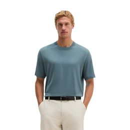 Marc O'Polo MARC O'POLO Herren T-Shirt "aus leichtem Bio-Baumwoll-Jersey", blau, Basic, Gr. S, unifarben, Obermaterial: 100% Baumwolle, Shirts