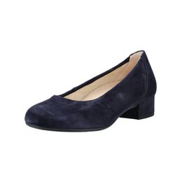 Gabor COMFORT Damen Pumps "Gabor Comfort Pumps Veloursleder", Gr. 38, blau, Veloursleder, Schuhe