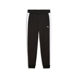 Puma Damen Trainingshose "ESS T7 POLY PANTS", schwarz-wei&szlig;, Gr. XL, unifarben, Trikot, Obermaterial: 100% Polyester, Hosen, Regular Fit, sportlicher