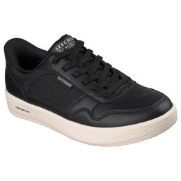 Skechers Herren Slip-On Sneaker "ARCH FIT COURT BREAK", Gr. 48,5, schwarz, Lederimitat, Schuhe, Schn&uuml;rschuh, Freizeitschuh mit Handsfree Slip-Ins