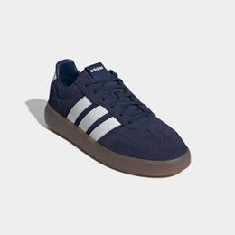 Herren Sneaker "BARREDA DECODE", adidas Sportswear, Gr. 37, blau, Leder, Schuhe, inspiriert vom Design des adidas handball spezial