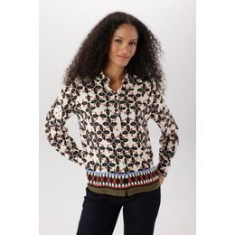 Damen Hemdbluse, bunt, Gr. 44, Aniston SELECTED, bedruckt, gebl&uuml;mt, gemustert, Web, Obermaterial: 100% Viskose, Blusen, geometrischen Bl&uuml;ten und