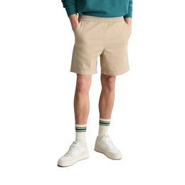 Marc O'Polo Herren Shorts "aus elastischem Bio-Baumwoll-Twill", beige, Gr. L, MARC O'POLO DENIM, unifarben, Obermaterial: 98% Baumwolle, 2% Elasthan, Hosen