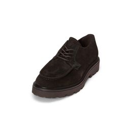 Marc O'Polo MARC O'POLO Herren Schlupfboots "aus ge&ouml;ltem Veloursleder", Gr. 45, braun, Obermaterial: 100% Leder, unifarben, Schuhe
