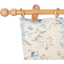 Gardinenstange SN DECO GROUP, L:120cm, braun, Holzwerkstoff, Gardinenstangen, "Giro", 28 mm, Holz, verschiedenen L&auml;ngen und Farben, Komplettset