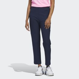 Damen Chinohose "ULTIMATE365+ ANKLE PANTS", blau, Gr. S, adidas Performance, Obermaterial: 90% Polyester, 10% Elasthan, Hosen
