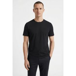 OLYMP Herren T-Shirt, schwarz, Basic, Gr. XXXL, unifarben, Single Jersey, Obermaterial: 100% Baumwolle, Shirts, Rundhalsausschnitt, modern fit, reine