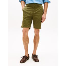 Tommy Hilfiger Herren Chinoshorts "DENTON", gr&uuml;n, Gr. 38, Web, Obermaterial: 97% Baumwolle, 3% Elasthan, Hosen, gerade Form, schlichtes Design
