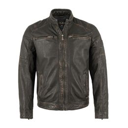 Lederjacken24 &Uuml;bergangsjacke 'Stantfort / Sandford' Herren Gr&ouml;&szlig;e 5XL schwarz