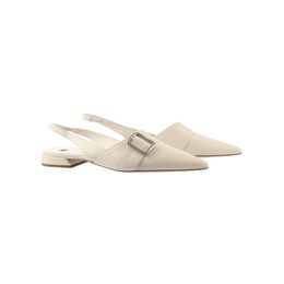 H&ouml;gl H&ouml;gl Leder-Slingballerinas in Creme - 60% | Gr&ouml;&szlig;e 38 | Damen-ballerinas