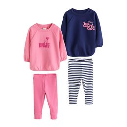 next Set M&auml;dchen Gr&ouml;&szlig;e 68 navy / pitaya / wei&szlig;