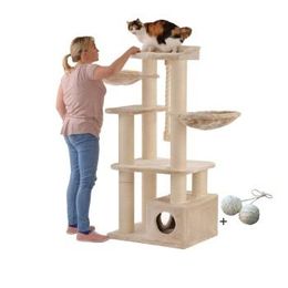 Rohrschneider &reg; XXL Katzenbaum Enya, mit Gratis-Spielball, beige