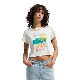 Billabong Damen T-Shirt "Coastal Adventures", beige, Gr. L, Obermaterial: 100% Baumwolle., Shirts