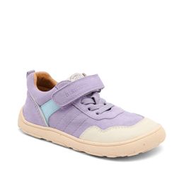 bisgaard M&auml;dchen Barfu&szlig;schuh "barefoot baloo", Gr. 25, lila, Leder, Schuhe, Klettschuh mit Gummizug, Gr&ouml;&szlig;enschablone zum Download