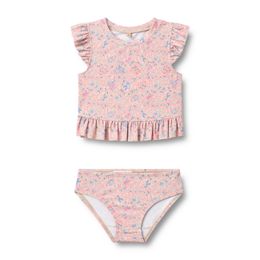 Wheat Kinder B&uuml;gel-Bikini "Wheat Swim Set 2-piece Alma", rosa, Gr. 110, 83% Polyester, 17% Elasthan, Bikini-Sets