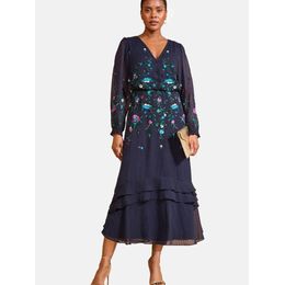 love & roses Shirt Dress female size 46 Navy / Azure / Green / Pink
