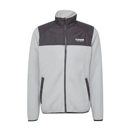 Hummel Fleece Jacket 'Charley' male size XL Grey / Dark grey / White