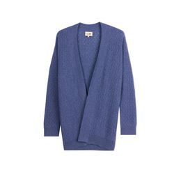 GOBI Cashmere Strickjacke 'Ajour Knit Open-Front Cashmere Cardigan' Damen Gr&ouml;&szlig;e XL nachtblau
