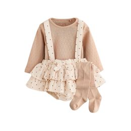 next Set girl size 92 Ecru / Brown / Light brown