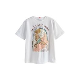 next T-Shirt 'Provence' Damen Gr&ouml;&szlig;e 4XL braun / petrol / hellorange / wei&szlig;