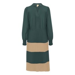 Culture Kleid 'Betty' Damen Gr&ouml;&szlig;e 40 beige / smaragd Sommerkleid