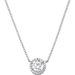 CR&Eacute;ATION L Damen Anh&auml;nger mit Kette Silber 925 Gr&ouml;&szlig;e 0