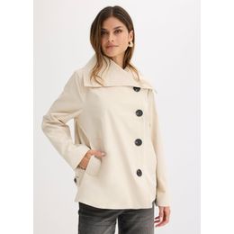 bonprix Trenchjacke, beige, Gr.50, Elegante Trenchjacke mit besonderem Kragen