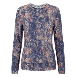Peter Hahn - Rundhals-Pullover, blau, Gr. 36 / S
