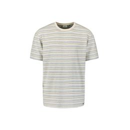 NO EXCESS T-Shirt Herren Gr&ouml;&szlig;e S hellbeige / dunkelbeige / blau / naturwei&szlig;