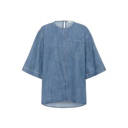 Soaked in Luxury Bluse 'SLNinnie Amilea' Damen Gr&ouml;&szlig;e XL blue denim