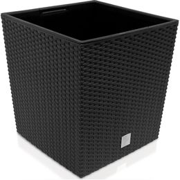 Deuba Blumentopf Rato Low Anthrazit 39x39x40,5cm