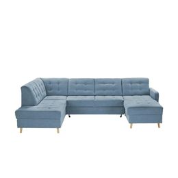 M&ouml;bel Kraft Wohnlandschaft Venus blau Ma&szlig;e (cm): B: 299 H: 88 T: 195.0 &raquo; M&ouml;bel Kraft