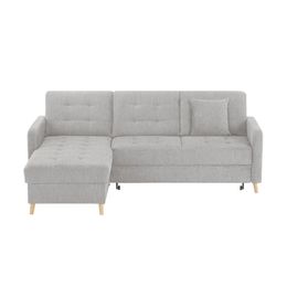 Ecksofa mit Schlaffunktion Venus grau Ma&szlig;e (cm): B: 222 H: 87 T: 162.0 Sofas > Sofas nach Material > Stoffsofas &raquo; Sofa DE