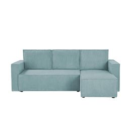 Ecksofa mit Schlaffunktion Cleo blau Ma&szlig;e (cm): B: 230 H: 88 T: 148.0 Sofas > Sofas nach Material > Stoffsofas &raquo; Sofa DE