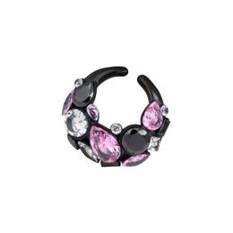 Yparis Ohrringe Damen Gr&ouml;&szlig;e 3 x 1.5 cm schwarz
