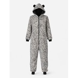 Leafletic Jumpsuit Damen Gr&ouml;&szlig;e XXL/XXXL braun / schwarz / wei&szlig;
