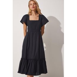 Happiness İstanbul Kleid Damen Gr&ouml;&szlig;e 36 schwarz Sommerkleid