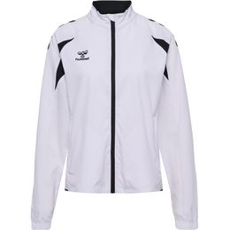 Hummel Athletic Zip-Up Hoodie female size XXL Black / White