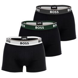 BOSS Boxershorts 'Power' Herren Gr&ouml;&szlig;e S dunkelgrau / dunkelgr&uuml;n / schwarz / wei&szlig;