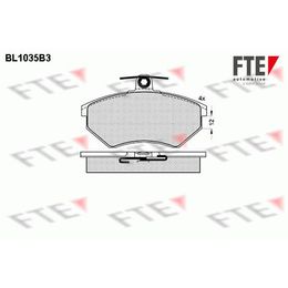 FTE Automotive FTE Bremsbelagsatz, Scheibenbremse 9010016 Vorderachse f&uuml;r VW