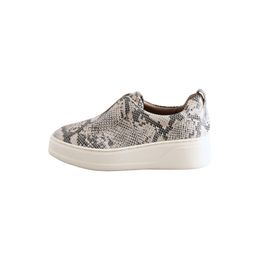next Slip On Damen Gr&ouml;&szlig;e 41.5/42 hellbeige / taupe / dunkelgrau / schwarz Sommerschuhe