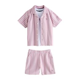 Baker by Ted Baker Set boy size 128 Dusky pink / White