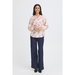Fransa Bluse Damen Gr&ouml;&szlig;e XXL helllila / hellpink / naturwei&szlig;